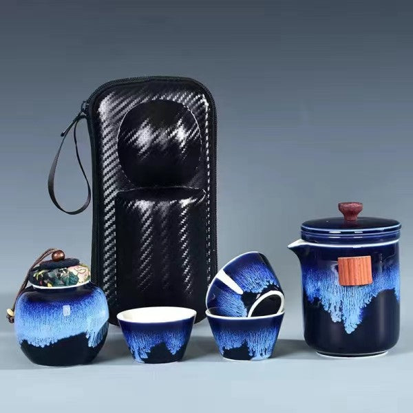 Blue Falls Travel Teacup Set
