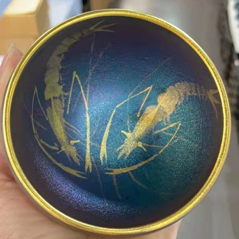 Tracing Gold Crayfish Jianzhan Teacup